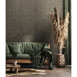 Vliestapete marburg "Infused Impressions", braun (dunkelbraun), B:0,53m L:10,05m, Vlies, Tapeten, moderne Tapete f&uuml;r Wohnzimmer Schlafzimmer K&uuml;che