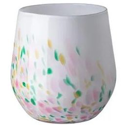 Dekovase Fink "SANJA", bunt, wei&szlig;, B:16cm H:17cm T:16cm &Oslash;:16cm, Vasen