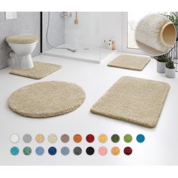 Badematte Kleine Wolke "RELAX", beige (sandbeige), H:30mm, Polyacryl, Badematten, Badematte, Badteppich, meliert, rechteckig, rund & als Set erh&auml;ltlich