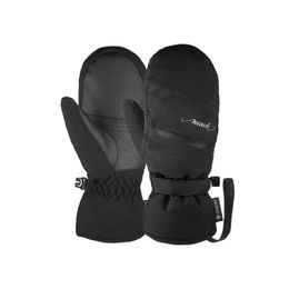 F&auml;ustlinge Reusch "Sandy GORE-TEX Mitten", Damen, Gr. 6,5, silber (schwarz, silberfarben), 90% Polyester, 10% Lederimitat, mehrfarbig, Handschuhe F&auml;ustlinge, mit funktionalen GORE-TEX-Eins&auml;tzen