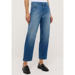 7/8-Jeans Angels "EVY", Damen, Gr. 36, L&auml;nge 28, light blau used, Denim/Jeans, Obermaterial: 91% Baumwolle, 6% Polyester, 3% Elasthan, relaxed fit wadenlang, Jeans, 7/8-lange Schnittform, lockere Passform, aus Baumwollmischung