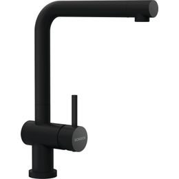 K&uuml;chenarmatur Schock "Epos W", schwarz (puro), B:21,2cm H:31,5cm &Oslash;:5,1cm, Messing, Armaturen, Vorfenstermontage, Festauslauf, Niederdruck