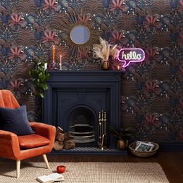 Vliestapete ENVY "Savannah Terra und Fauna", braun, B:0,52m L:10m, Vlies, Tapeten, gemustert, FSC zertifiziert, mit lebhaftem Druck, 10 Meter L&auml;nge