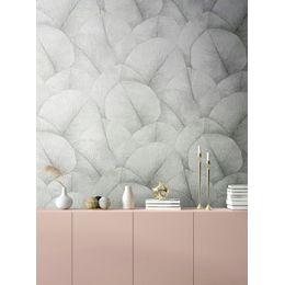 Vliestapete marburg "Blissful Botanics", grau, B:0,53m L:10,05m, Vlies, Tapeten, moderne Tapete f&uuml;r Wohnzimmer Schlafzimmer K&uuml;che
