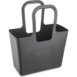 Einkaufsshopper Koziol "TASCHE XL", grau (grau, nature), B:44cm H:54cm T:21,5cm, Kunststoff, Einkaufsk&ouml;rbe, Einkaufsshopper, Kunststoff