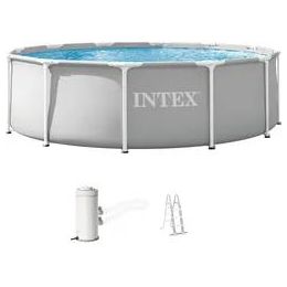 Framepool Intex "&raquo;PrismFrameTM&laquo;", grau (grau, blau), H:99cm &Oslash;:366cm, Schwimmbecken, &Oslash;xH: 366x99 cm