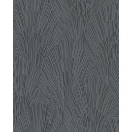 Vliestapete marburg, silber (schwarz, silberfarben), B:0,53m L:10,05m, Vlies, Tapeten, moderne Tapete f&uuml;r Wohnzimmer Schlafzimmer K&uuml;che