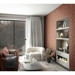 Vliestapete marburg "Tapete Timber Mood", braun (rot,braun), B:0,53m H:0,01m L:10,05m, Vlies, Tapeten, moderne Vliestapete f&uuml;r Wohnzimmer Schlafzimmer K&uuml;che