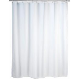 Duschvorhang Wenko "Uni White", wei&szlig;, B:180cm H:200cm, Polyester, Duschvorh&auml;nge, H&ouml;he 200 cm, Polyester, waschbar