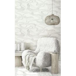 Vliestapete marburg "Artistic Allure", wei&szlig;, B:0,53m L:10,05m, Vlies, Tapeten, moderne Tapete f&uuml;r Wohnzimmer Schlafzimmer K&uuml;che