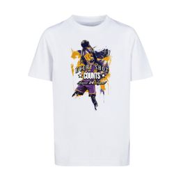 T-Shirt MisterTee "MisterTee Every Shot Counts Tee", Jungen, Gr. 134/140, wei&szlig;, 100% Baumwolle, bedruckt, relaxed fit, Rundhals, Shirts T-Shirt