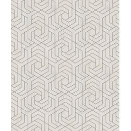 Vliestapete marburg, grau, B:0,53m L:10,05m, Vlies, Tapeten, moderne Tapete f&uuml;r Wohnzimmer Schlafzimmer K&uuml;che
