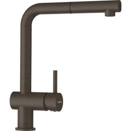 K&uuml;chenarmatur Schock "EPOS SB", braun (bronze), B:21,5cm H:31cm &Oslash;:5cm, Messing, Armaturen, ausziehbar, R&uuml;ckflussverhinderer,Wasserspar-Perlator, Schwenkber. 180