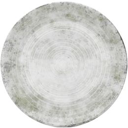 Speiseteller Van Well "Korfu, Buffetteller 25 cm, 6 St&uuml;ck", grau, H:3cm &Oslash;:25cm, Porzellan, Speiseteller, Speiseteller, Teller Set, mit Digitaldruck, sp&uuml;lmaschinen- und mikrowellengeeignet