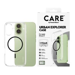 CARE BY PANZERGLASS Handyh&uuml;lle "Urban Explorer Case f&uuml;r Apple iPhone 17", clear, Apple iPhone 17, H&uuml;llen, Backcover, Schutzh&uuml;lle, Handyschutzh&uuml;lle, Case, Schutzcase, sto&szlig;fest