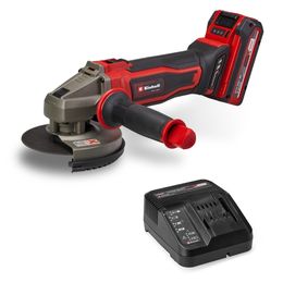 Akku-Winkelschleifer Einhell "TE-AG 18/125-2 Li", rot, schwarz, B:24,9cm H:12,5cm L:31,7cm, Schleifmaschinen, inkl. 4,0 Ah Akku und Ladeger&auml;t