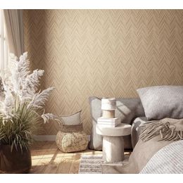Vliestapete marburg "Tapete Timber Mood", beige, B:0,53m H:0,01m L:10,05m, Vlies, Tapeten, moderne Vliestapete f&uuml;r Wohnzimmer Schlafzimmer K&uuml;che