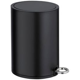 Kosmetikeimer Wenko "Monza", schwarz, B:18,5cm H:25,5cm T:24,5cm, Stahl, M&uuml;lleimer, Kosmetikeimer, 3 Liter