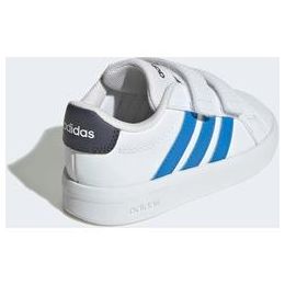 Sneaker Adidas SPORTSWEAR "GRAND COURT 3.0 KIDS", M&auml;dchen, Gr. 27, blau (cloud wei&szlig;, lucid ray blau, aurora onix), Synthetik, Textil, Schuhe Sneaker, f&uuml;r Kinder