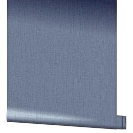 Vliestapete marburg, blau, B:0,53m L:10,05m, Vlies, Tapeten, moderne Tapete f&uuml;r Wohnzimmer Schlafzimmer K&uuml;che