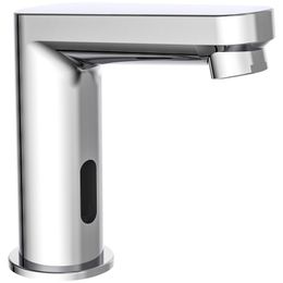 Sch&uuml;tte Waschtischarmatur SCH&Uuml;TTE "VITAL", silber (chrom), B:5cm H:14cm T:15cm &Oslash;:5cm, Messing, Armaturen, Wasserhahn mit Sensor, Mischbatterie, Waschbecken Armaturen in Chrom