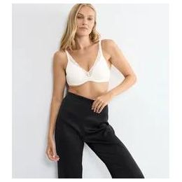 B&uuml;gel-BH Triumph "Body Make-Up Illusion Lace", Damen, Gr. 80, Cup B, wei&szlig; (ecru wei&szlig;), Microtouch, Obermaterial: 51% Polyamid, 35% Polyester, 14% Elasthan, BHs B&uuml;gel-BH, mit Stretch-Spitze und Lifting-Effekt