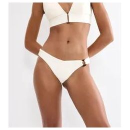 Bikini-Hose Triumph "Summer Dune Brazilian", Damen, Gr. 44, N-Gr, beige, Microfaser, Obermaterial: 83% Polyamid, 17% Elasthan, Badehosen Bikini-Hose, mit Wellenstruktur