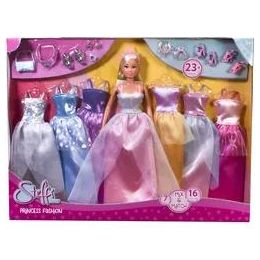 Anziehpuppe Simba "Steffi Love, Princess Fashion", bunt, Puppen, Kinder, mit 7 verschiedenen Kleidern