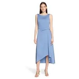 Cocktailkleid Vera Mont "Damen mit Raffung", Damen, Gr. 36, Normalgr&ouml;&szlig;en, light tourmaline, Satin, Obermaterial: 100% Polyester. Futter: 100% Polyester, ausgestellt lang, U-Boot-Ausschnitt, Kleider