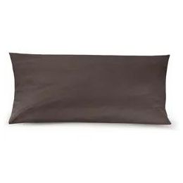 Kissenbezug Irisette "Paris 8000", schoko, B:80cm L:40cm, Mako-Satin, Obermaterial: 100% Baumwolle, Kissenbez&uuml;ge, Kissenbezug, Hochwertiger Premium Kissenbezug