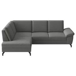 Sit & More Ecksofa SIT & MORE "Chelsea", anthrazit, B:249cm H:89cm T:190cm, 100% Polyester, Sofas, Ecksofa, optional mit Bettfunktion und Bettkasten