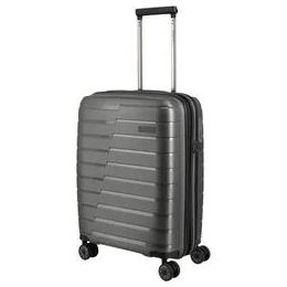Trolleyset Travelite "AIR BASE 3-teilig Reisekoffer Hartschale", anthrazit, Polypropylen, Koffer-Sets, mit TSA-Schloss und bruchfester Polypropylen-Schale