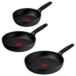 Pfannen-Set Tefal "Excell'Cook", schwarz, Pfannen, leistungsstarke Antihaftbeschichtung, Induktion, metallspatelsicher