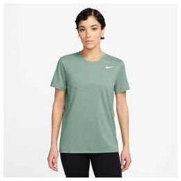 Trainingsshirt Nike "W NK DF RLGD SS TEE", Damen, Gr. XL, steam, wei&szlig;, Obermaterial: 100% Polyester, normal, Shirts, sportlicher Stil, Kurzarm, f&uuml;r Fitness, Fu&szlig;ball, Yoga und Laufen