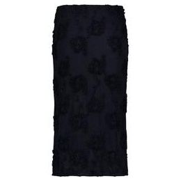 Midirock Zero "Damen mit elastischem Bund", Damen, Gr. 34, deep sky, Obermaterial: 90% Polyester, 10% Elasthan. Futter: 50% Viskose, 50% Polyester, unifarben, gerade lang, R&ouml;cke, Material