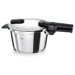Schnellkochtopf Fissler "VitaquickElemental Dampfkochtopf Premium Drucktopf", silber, B:29,5cm H:20cm L:39,5cm &Oslash;:22cm, T&ouml;pfe, Schnellkochtopf, Schnellkochtopf mit 2 Garstufen und Superthermic Boden