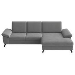 Sit & More Ecksofa SIT & MORE "Chelsea", anthrazit, B:264cm H:89cm T:174cm, 100% Polyester, Sofas, Ecksofa, optional mit Bettfunktion und Bettkasten