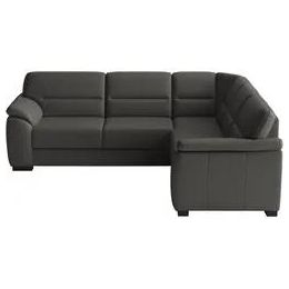 Sit & More Ecksofa SIT & MORE "Montego", grau (anthrazit), B:255cm H:88cm T:225cm, Sofas, Ecksofa, wahlweise mit Bettfunktion und Schubkasten