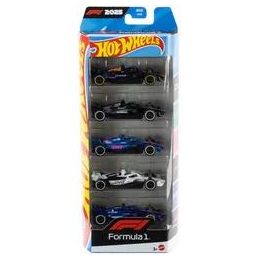 Hotwheels Spielzeug-Auto HOT WHEELS "Hot Wheels Formel 1 5er-Pack", bunt, Spielzeugfahrzeuge, Kinder, Metall