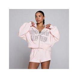 Myprotein MP Damen Lift Graphic Lifestyle Hoodie mit Rei&szlig;verschluss - Babyrosa - M