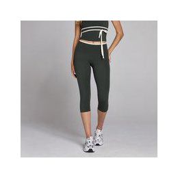 Myprotein MP Damen Tempo Contrast Capri - Schwarz Verwaschen - XS