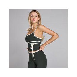 Myprotein MP Damen Tempo Contrast Tie Top - Schwarz Verwaschen - XS