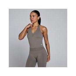 Myprotein MP Damen Tempo Nahtlos Neckholder Top - Dunkle Tr&uuml;ffel - XS