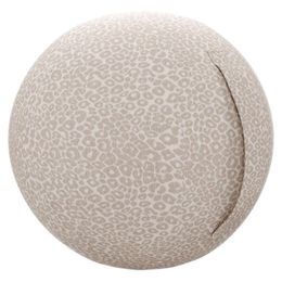 Stylife Sitzball, Beige, Textil, Leoprint, F&uuml;llung: Luftkern, 65x65x65 cm, Oeko-Tex&reg; Standard 100, Wohnzimmer, Hocker, Sitzs&auml;cke