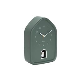 Karlsson Wanduhr Modern Kitty, Jadegr&uuml;n, Kunststoff, 20x29.1 cm, Schlagwerk, Dekoration, Uhren, Wanduhren