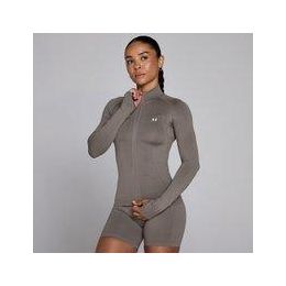 Myprotein MP Damen Shape Seamless Zip-Through-Jacke - Dark Truffle - XS