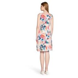 Cocktailkleid Vera Mont "Damen mit Blumenprint", Damen, Gr. 40, Normalgr&ouml;&szlig;en, ros&eacute;, rot, Obermaterial: 90% Polyester, 10% Elasthan. Futter: 100% Polyester, festlich, figurumspielend kurz, U-Boot-Ausschnitt, Kleider