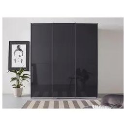 Schwebet&uuml;renschrank Rauch "Kleiderschrank Schrank Garderobe Ankleide TOPSELLER OTELI", grau (graumetallic, hochglanz effektgrau), B:203cm H:210cm T:62cm, Holzwerkstoff, Schr&auml;nke, Schwebet&uuml;renschrank, Breiten 203/271/315/360 cm H&ouml;hen 210/229 cm MADE IN GERMANY