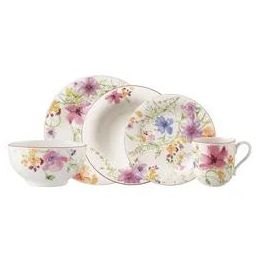 Villeroy & Boch Geschirr-Set VILLEROY & BOCH "Starter-Set Mariefleur Basic 10er Set bunt", bunt, Porzellan, Geschirr-Sets, Geschirr-Set
