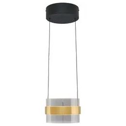LUMICOUTURE LED Pendelleuchte "Inside", messingfarben, rauchglas, 1, 1 Stk., Leuchten, 2700 K, Metall/Glas, messingfarben/Rauchglas, LED Pendelleuchte